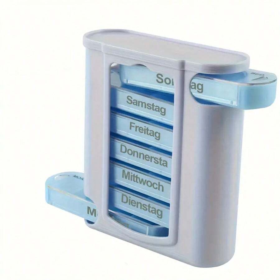 1pc 7-Day 28 Slot Drawer Type Pill Case, Detachable Pill Box, Portable ...