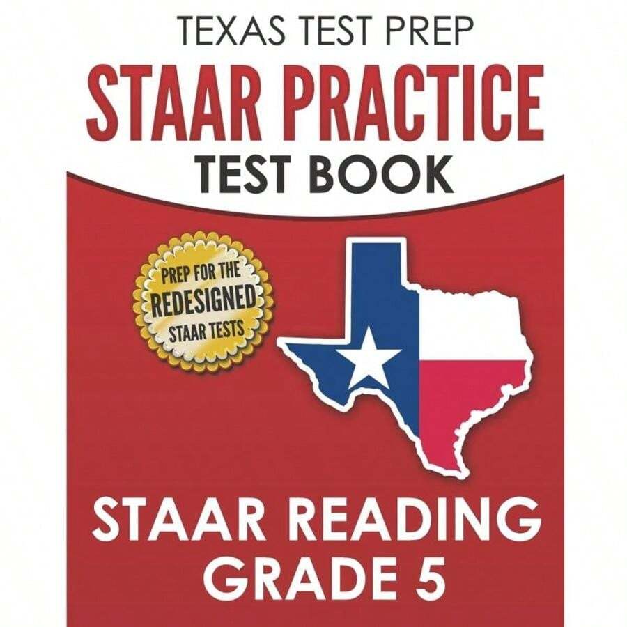 TEXAS TEST PREP STAAR Practice Test Book STAAR Reading Grade 5-6220 ...
