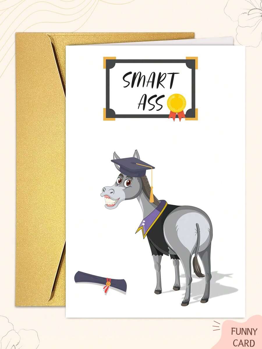 1 PIEZA Tarjeta de graduación divertida y sarcástica para amigos y ...
