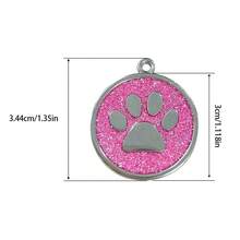 Custom Pet ID Tag For Dogs - Personalized Name & Phone Number, Glitter ...