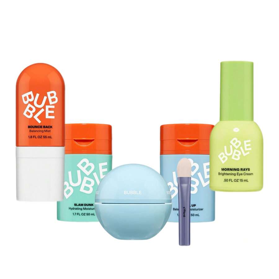 Bubble Skincare 5-Piece Set: Ultra-Gentle, Fragrance-Free Formula For ...