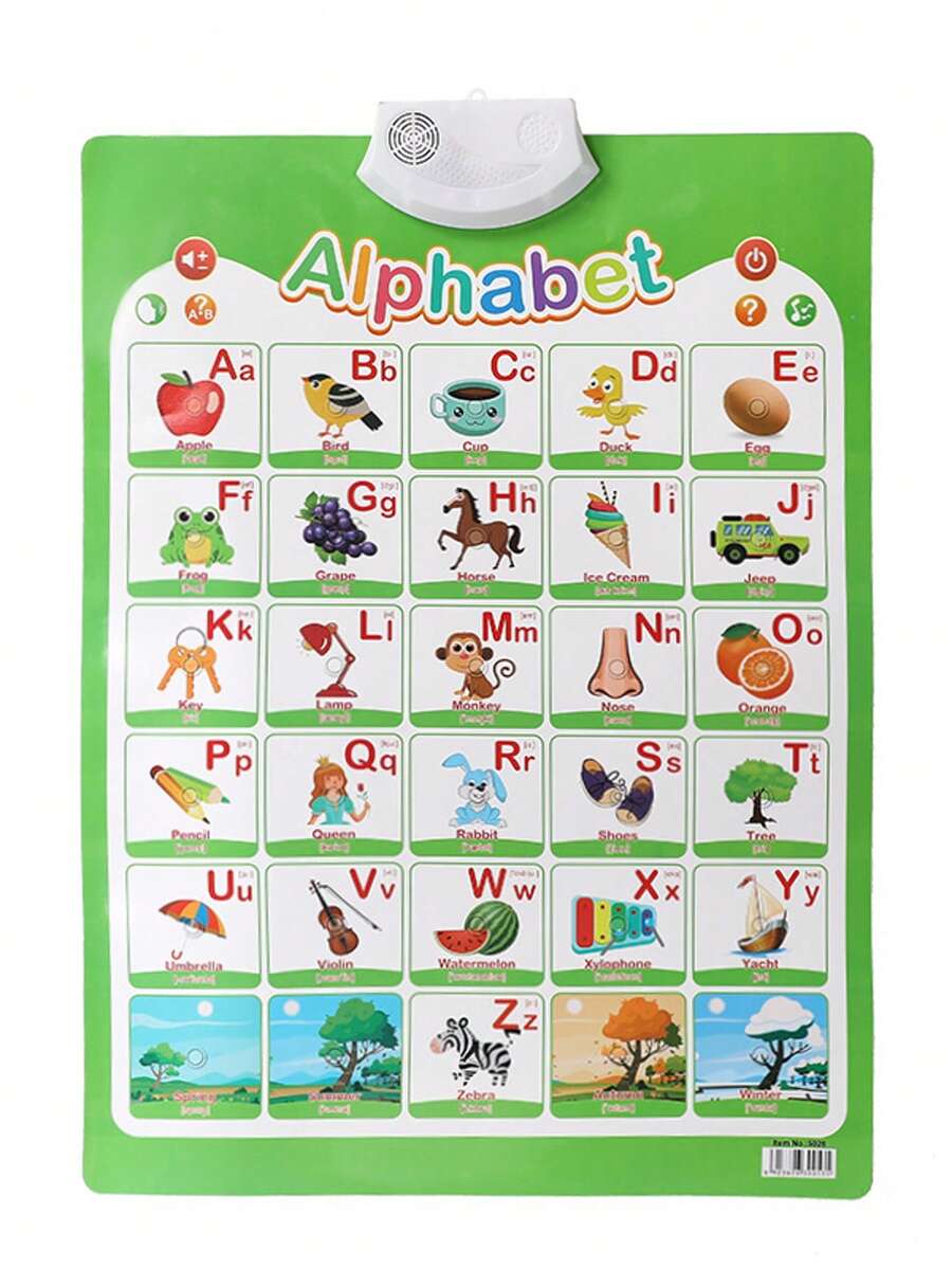 Sanrio Une affiche interactive de lettres de discours ABC - Tableau mural éducatif pour l ...