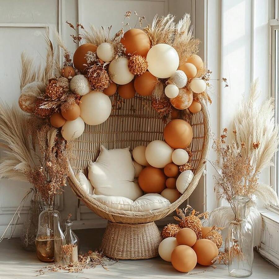 Burnt Orange Balloons 10 Inch Terracotta Rust Fall Color Latex Helium ...