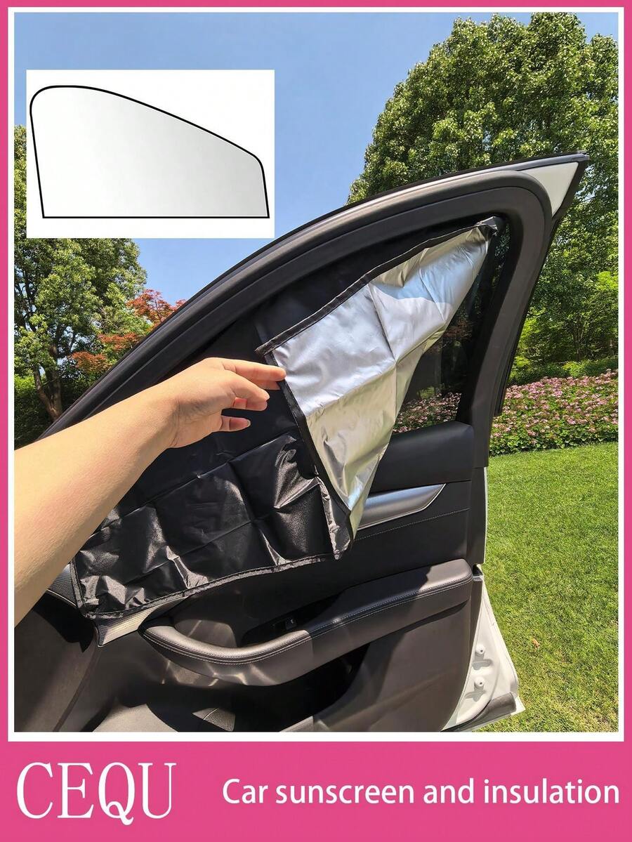 Car Sunshade, Titanium Silver Window, Privacy Shading, Rear Sunshade ...