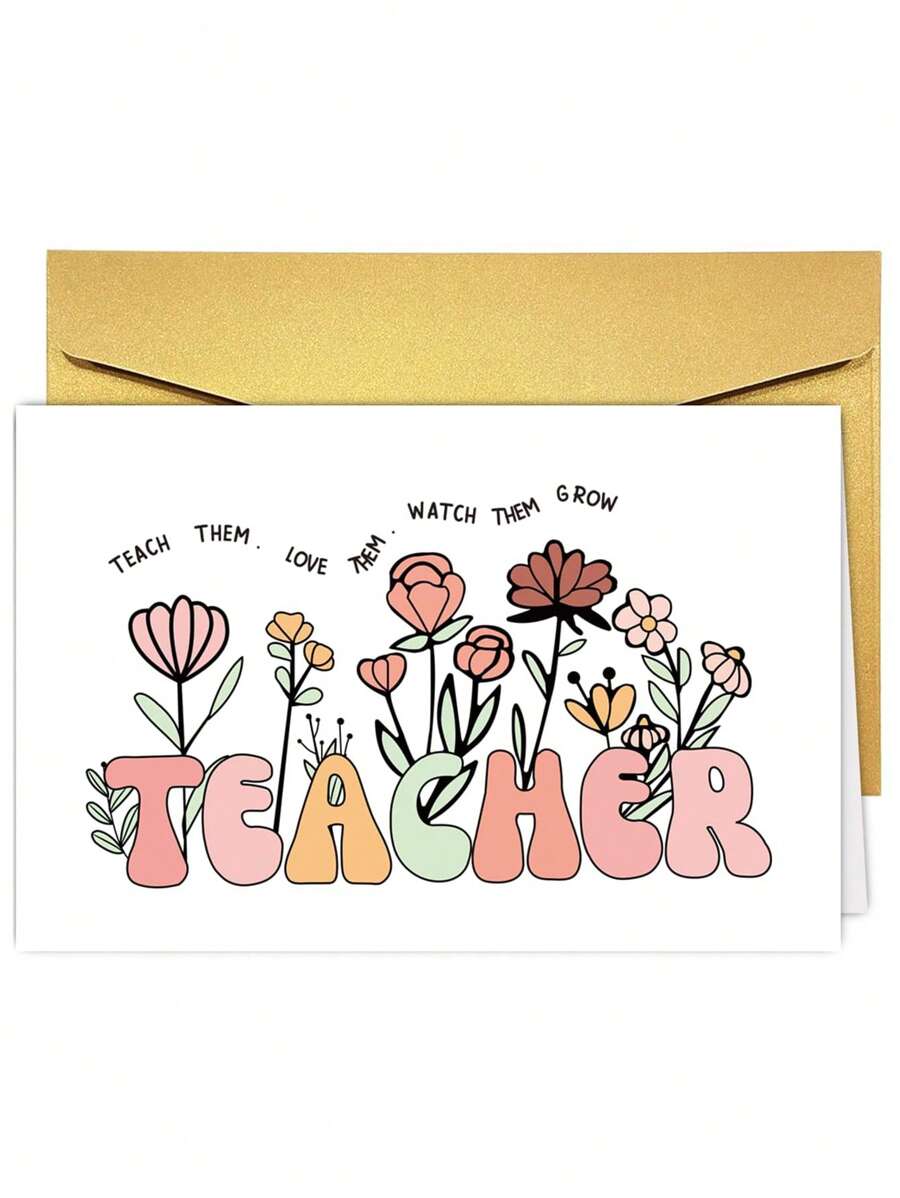 1 PIEZA Tarjeta de Agradecimiento para Maestros, Tarjeta de Aprecio ...