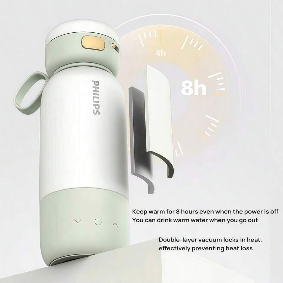 PHILIPS [Wireless Fast Heating Travel Mug] AWP2770 Portable Electric ...