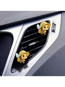 A Cute Bee Car Air Freshener Ventilation Hole Clip Car Diffuser, A ...