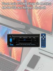 Single Din Mechless AM-FM-USB-Aux-Remote & Bluetooth | SHEIN USA