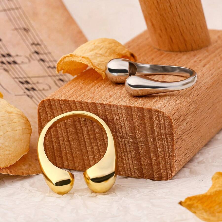 Thumb Ring For Women, Chunky Stackable Adjustable Hug Infinity Rings ...