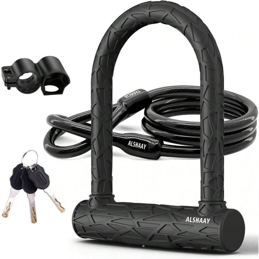 Heavy Duty Bike U Lock - Super Strong 12 Ton Shear, 20mm U Shape Lock ...