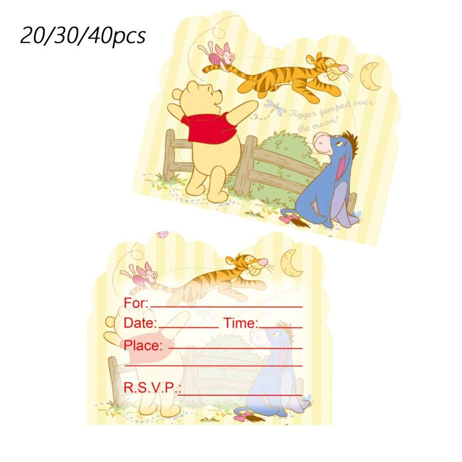 Disney Disney Winnie The Pooh Birthday Invitation Cards,Winnie The Pooh ...