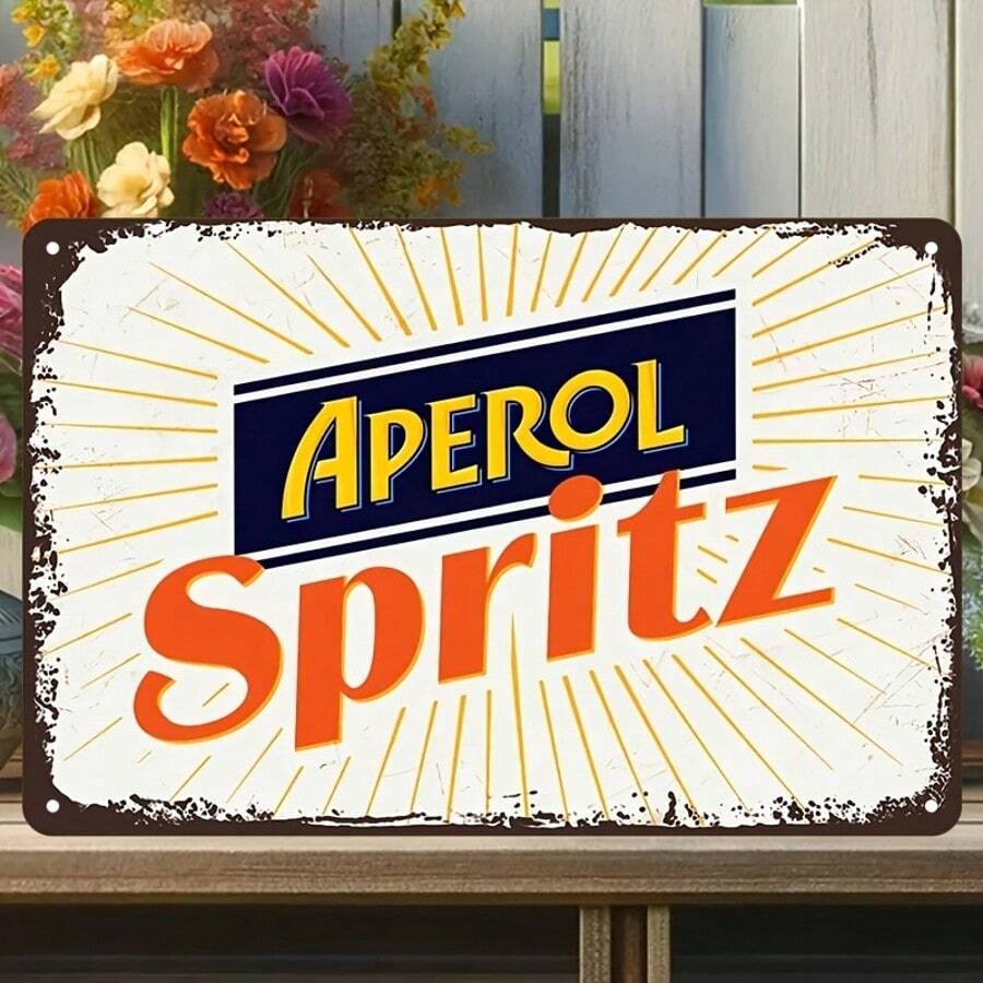 Cartel de metal de Aperol Spritz Prosecco Cocktail, estilo vintage ...