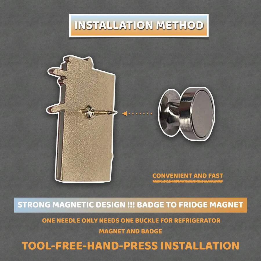Magnetic Converter Pro: Instantly Turn Badges Into Fridge Magnets!Badge ...