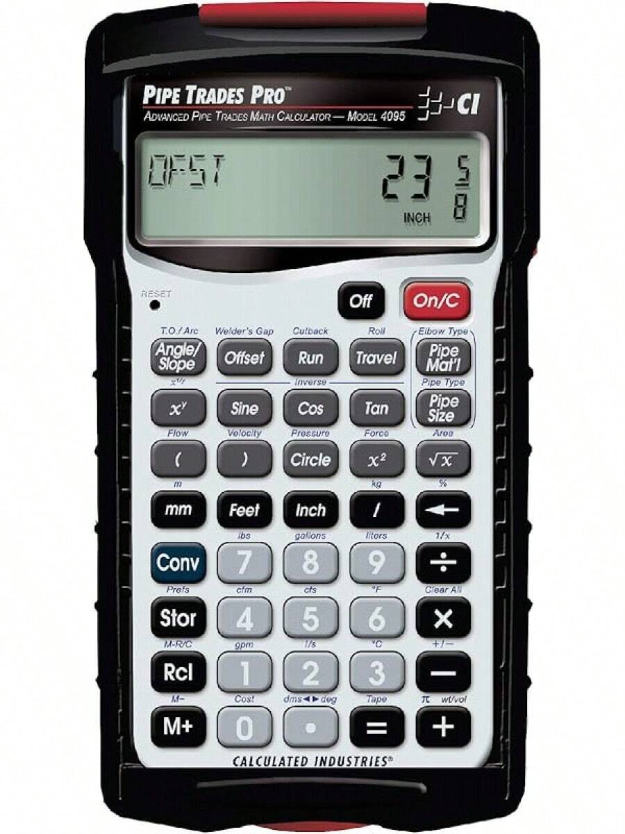 Calculated Industries 4095 Pipe Trades Pro Advanced Pipe Layout And ...