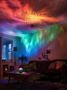 LED Aurora Water Ripple Projector - USB Power Supply, With Bright And ...