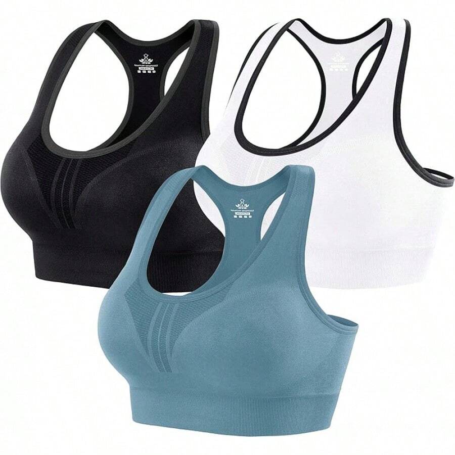 High Impact Sports Bras Women High Support Padded Sports Bra Workout ...