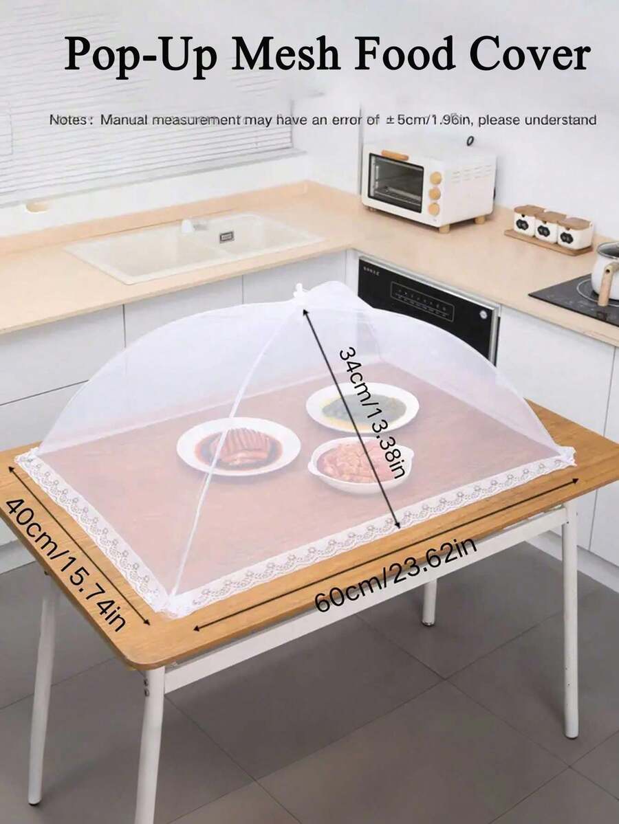 Large -Up Mesh Food Cover, Extra Thick Netting, Rectangular Foldable ...