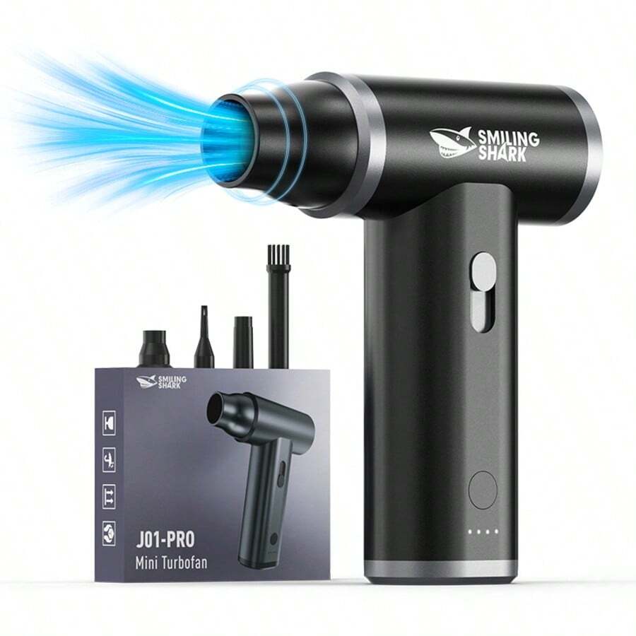 SmilingShark Smiling Shark Electric Air Duster, 130000 RPM Stepless ...
