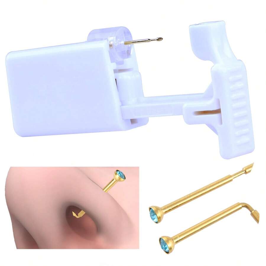 Firstomato 1PC Disposable Nose Piercing Gun Self Nose Piercing Kit ...