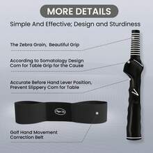 FINGER TEN Grip Trainer Attachment & Swing Correcting Arm Band ...