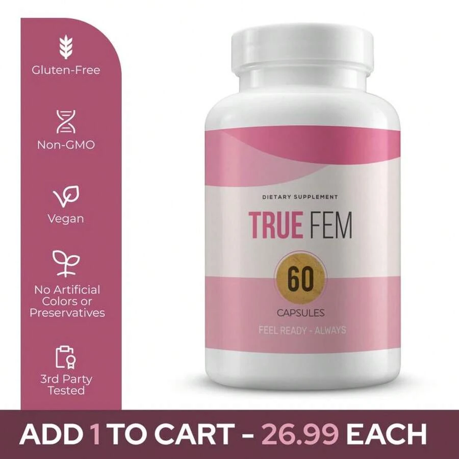 True Fem 13-In-1 Women's Supplement | 100% Natural, Vegan & Non-GMO ...