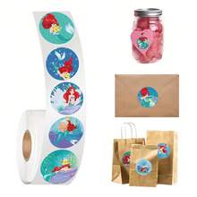 Disney 500-Sheet Peelable Mermaid Art Roll - Multi-Surface Vinyl ...