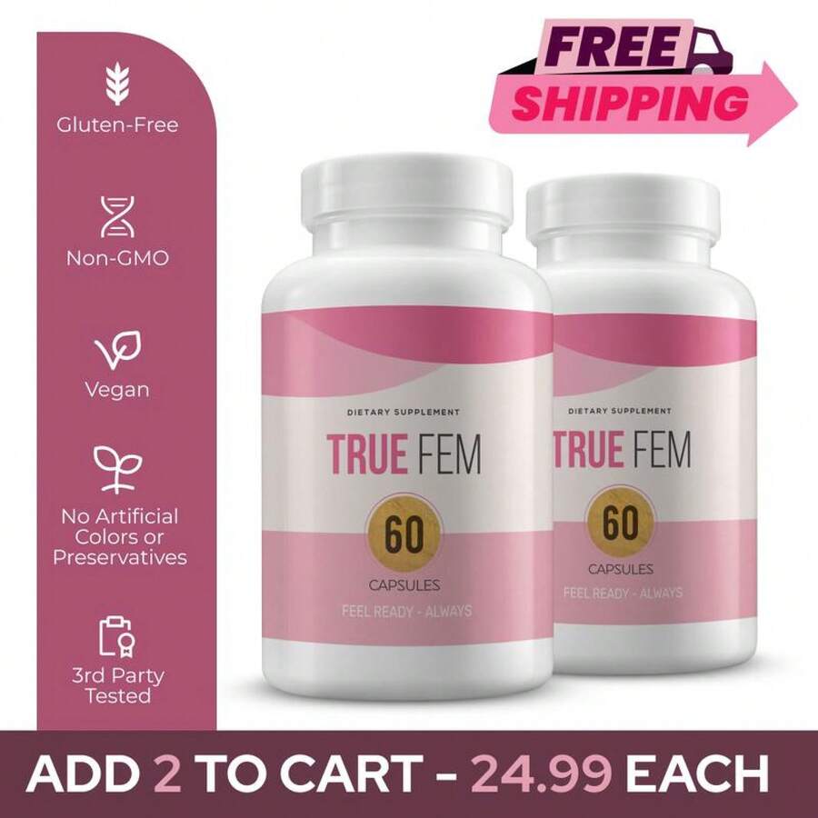 True Fem 13-In-1 Women's Supplement | 100% Natural, Vegan & Non-GMO ...