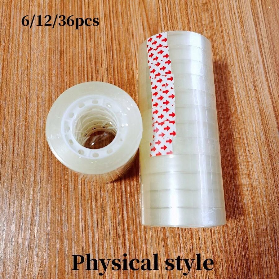 6/12/36PC Transparent Tape - Advanced Transparent Gift Packaging Tape ...