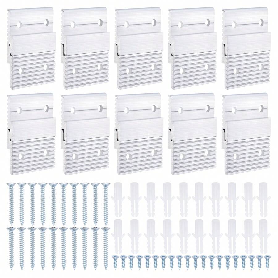 French Cleat Picture Hanger 2 Inch, Aluminum Z Clip Supports 30lbs ...