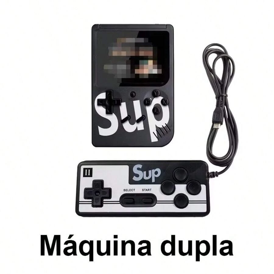 Mini Vídeo Game Clássico 400 Jogos Mini 2 Player Com Controle | SHEIN ...
