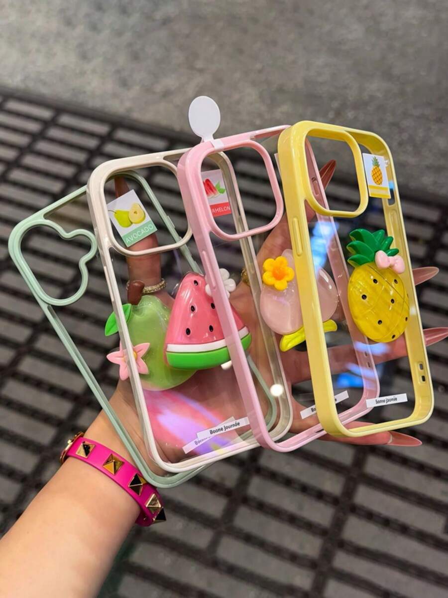 Cute Summer Fruit Watermelon Peach Phone Case Compatible With IPhone 16 ...
