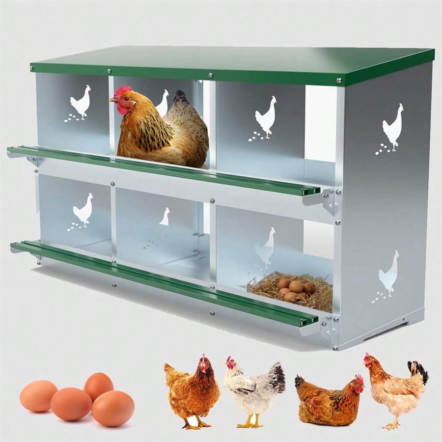 Chicken Nesting Boxes For Laying Eggs, 6 Compartments/ 8 Compartments ...