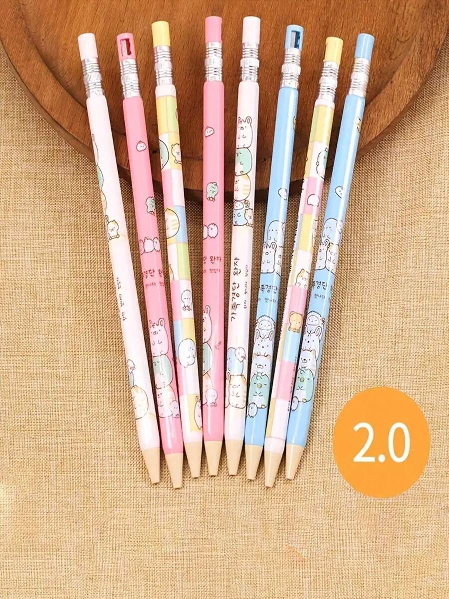 5 Packs Automatic Pencils 2B Automatic Pencils 2.0mm Thick Refillable ...