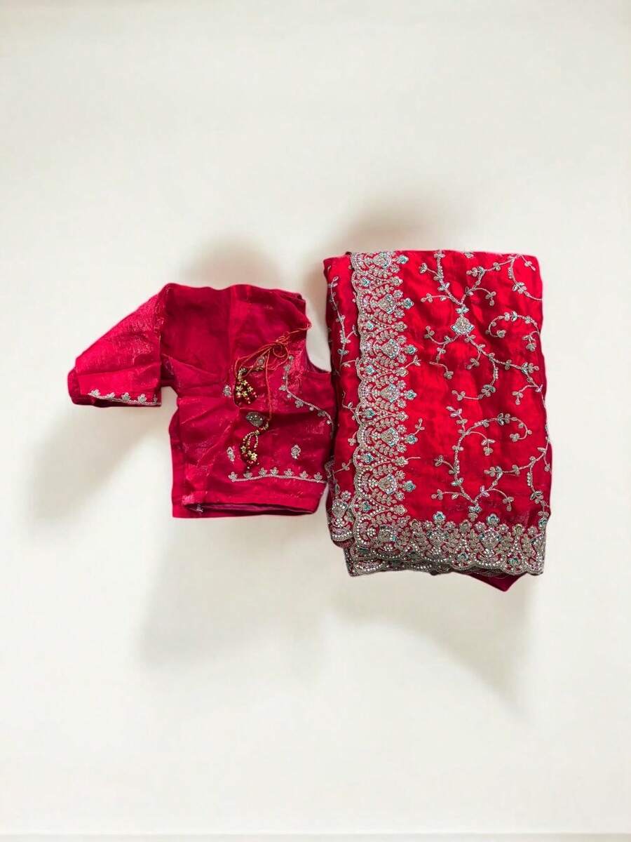 Traditional Designer Saree With Ready Blouse– Wear For Women- 304 ...