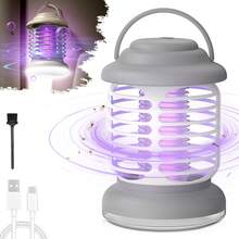 Bug Zapper Outdoor/Indoor, 2 In 1 Portable Camping Lanterns USB ...