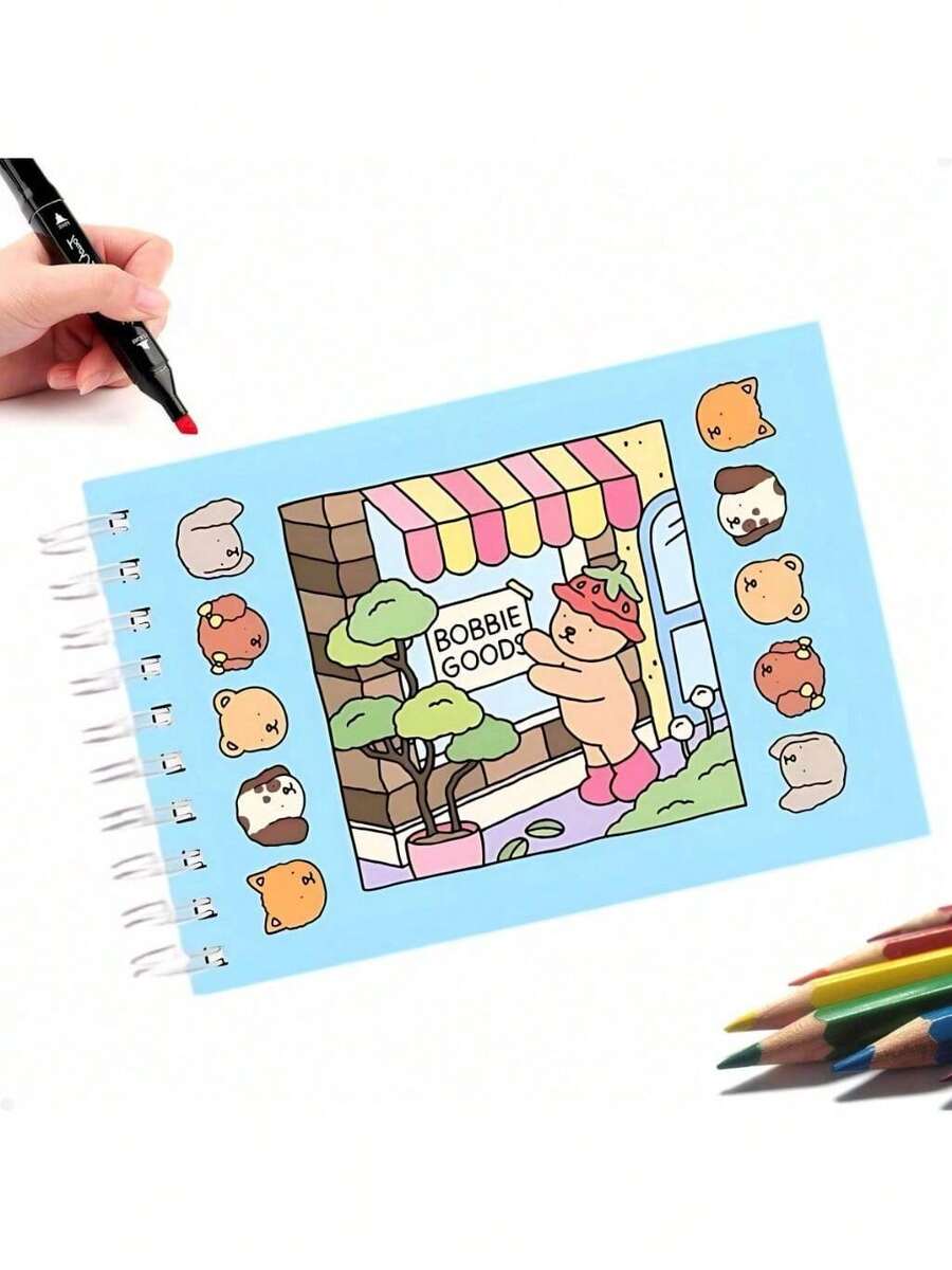 Bob Goods Coloring Book Hardcover 48 Pages | SHEIN USA