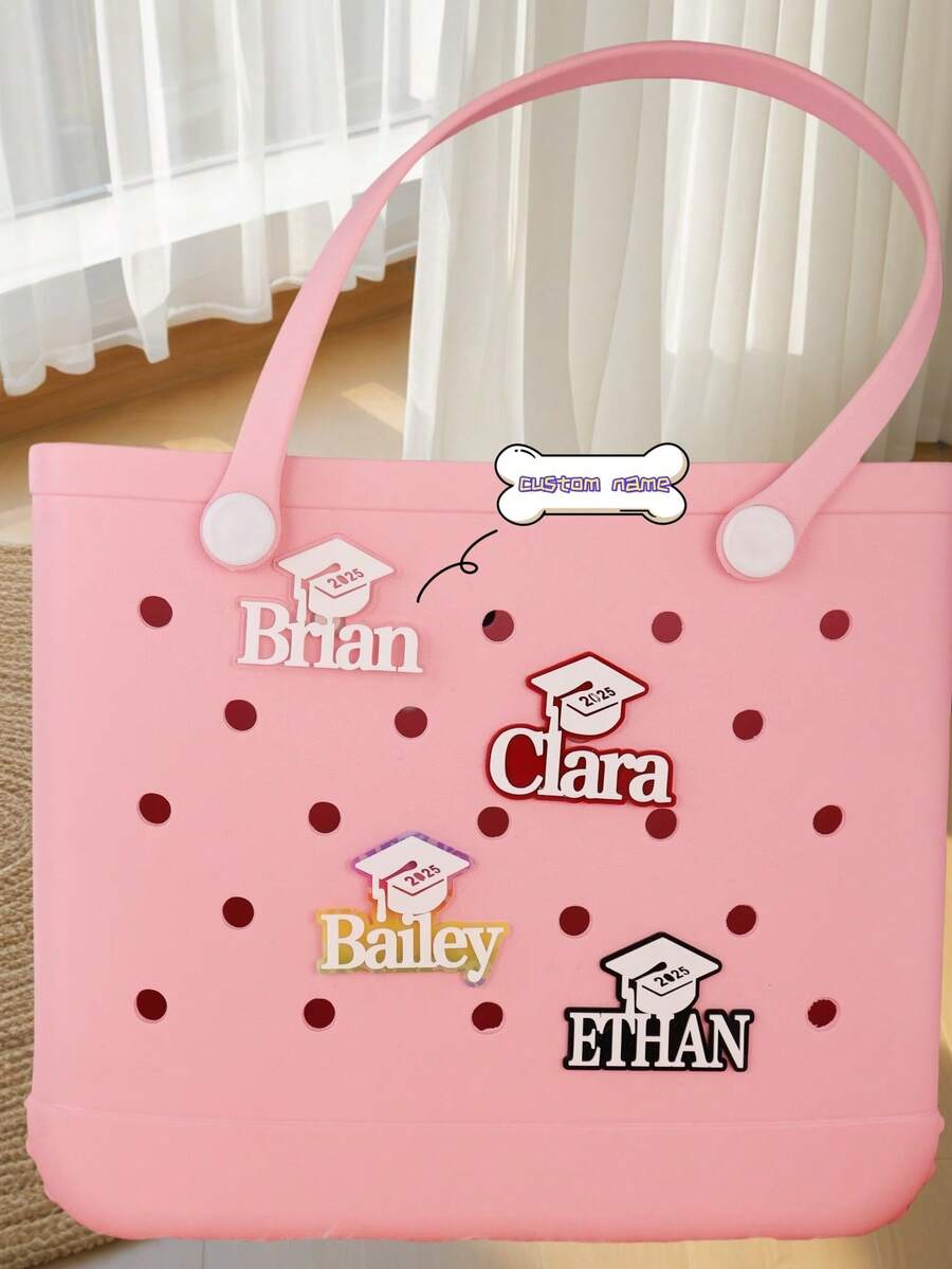 1PC Personalized Graduation Name Class Of 2025 Customizable Name Tag ...