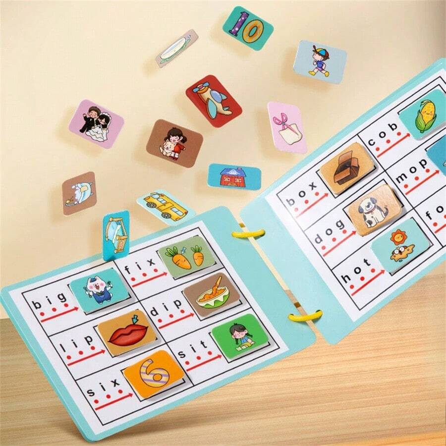 Early Educational Matching Quiet Stick Book, Children's Busy Book ...