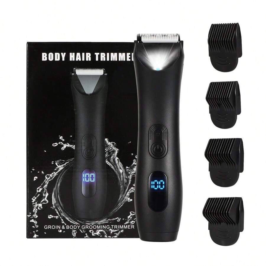 Manscaping Pubic Hair Trimmer Waterproof Groin Electric Ball Body ...