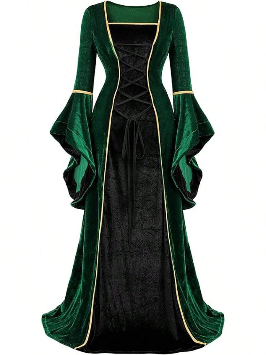Women's Renaissance Costume Faire Medieval Irish Under Dress Cosplay ...