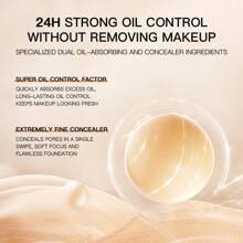 Zeesea 24H Matte Liquid Foundation, Full Coverage & Oil-Control, Waterproof & Smudgeproof, 30g ...