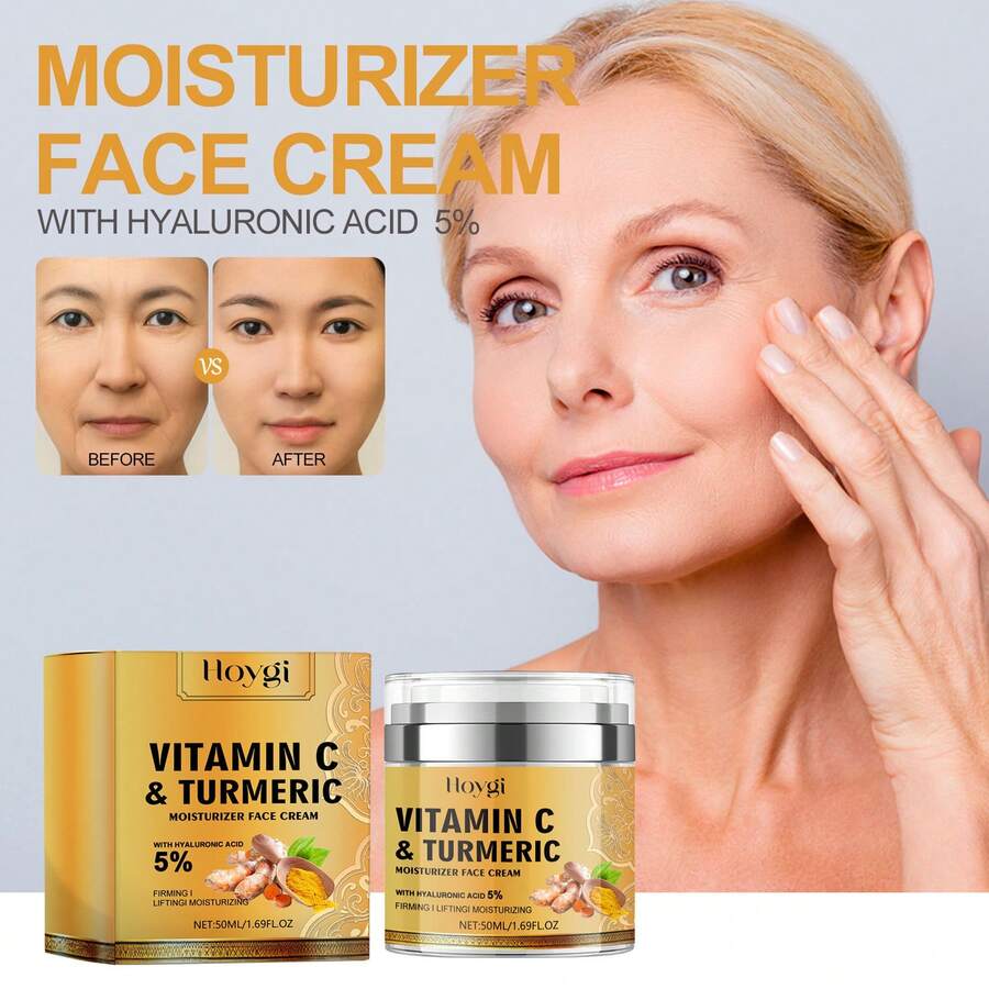 Turmeric Collagen Cream, Anti-Wrinkle And Firming Facial Muscles ...