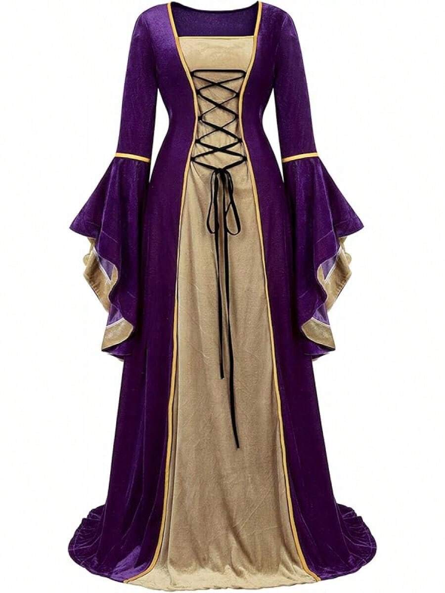 Women's Renaissance Costume Faire Medieval Irish Under Dress Cosplay ...