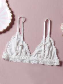 Holiday Season Ultrathin Bra Bridal Lingerie Ladies Bra Floral Female ...