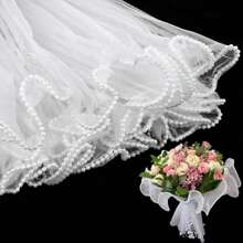 2pcs Crinkle Pearl Floral Wrapping Paper, Crinkle Pearl Organza Flower ...