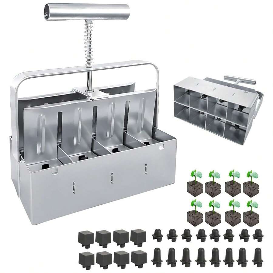 Soil Baller 8 Grid Soil Blocker Soil Blocker Micro Soil Blocker Set 5 ...