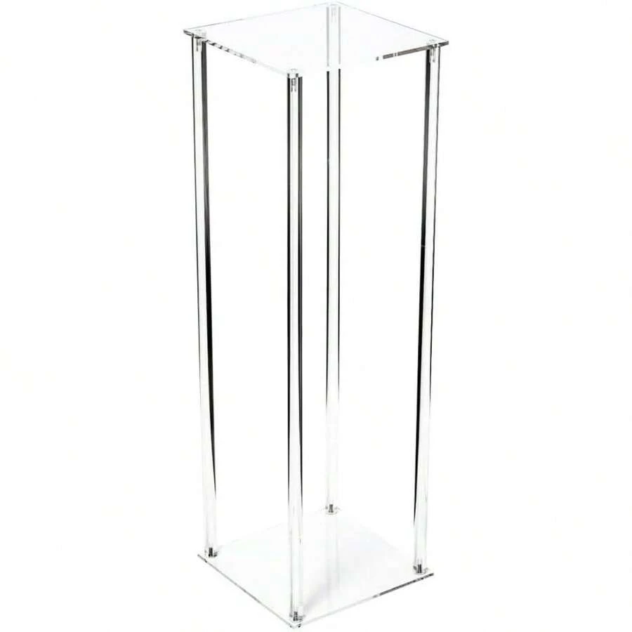 HOHOBLA Transparent Acrylic Flower Stand Vase Column Stand Tabletop ...