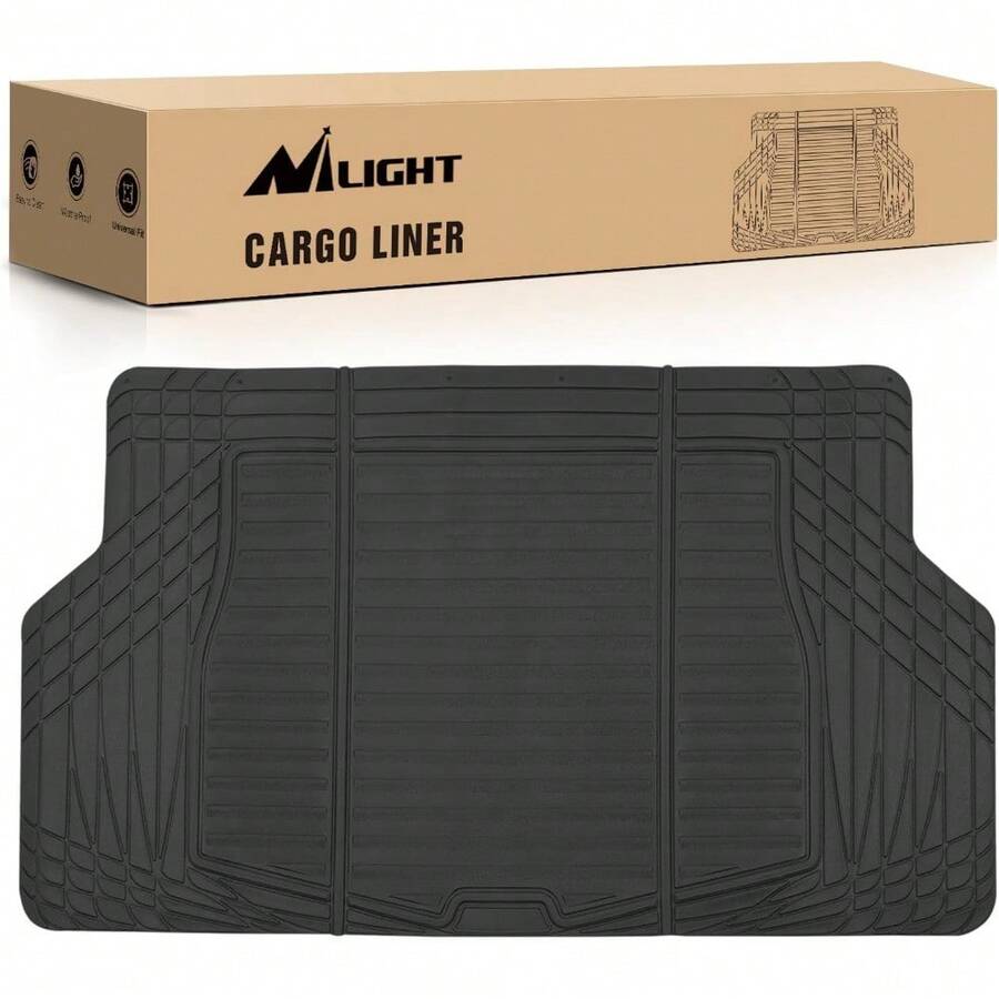 Nilight Rubber Cargo Mats For Cars Trucks SUVs,Universal Trim To Fit ...