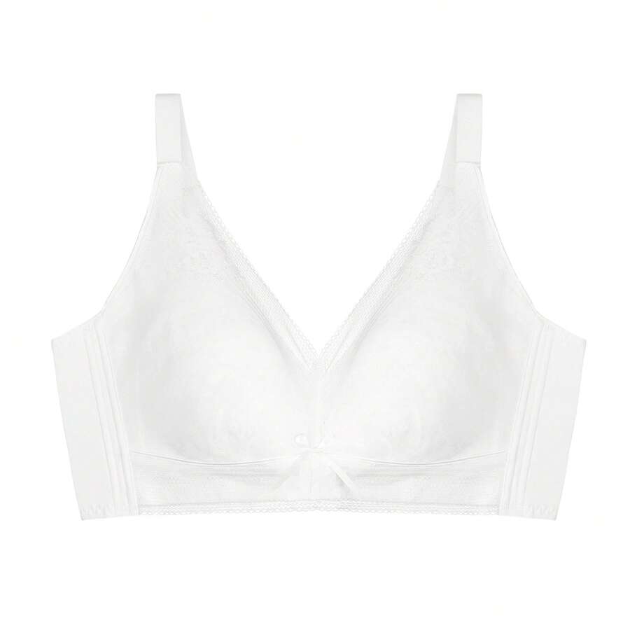 Women's Full Coverage Bra Floral Lace Lightweight Push Up Bralette ...