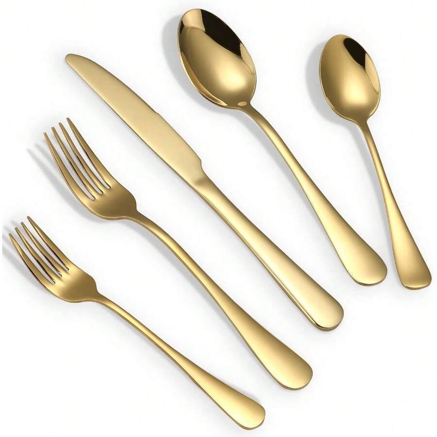 Silverware Set, Flatware Set Service For 4 Stainless Steel Cutlery Set ...